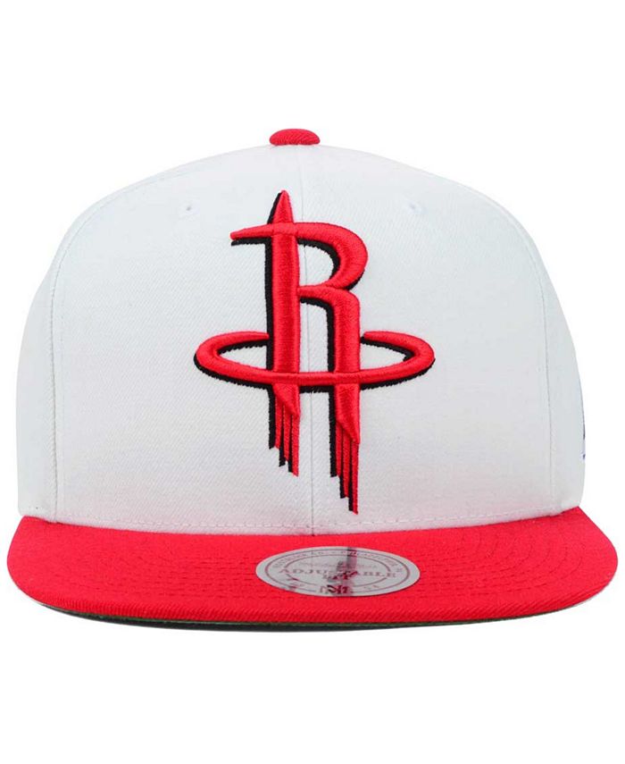 Mitchell & Ness Houston Rockets XL Logo Snapback Cap - Macy's