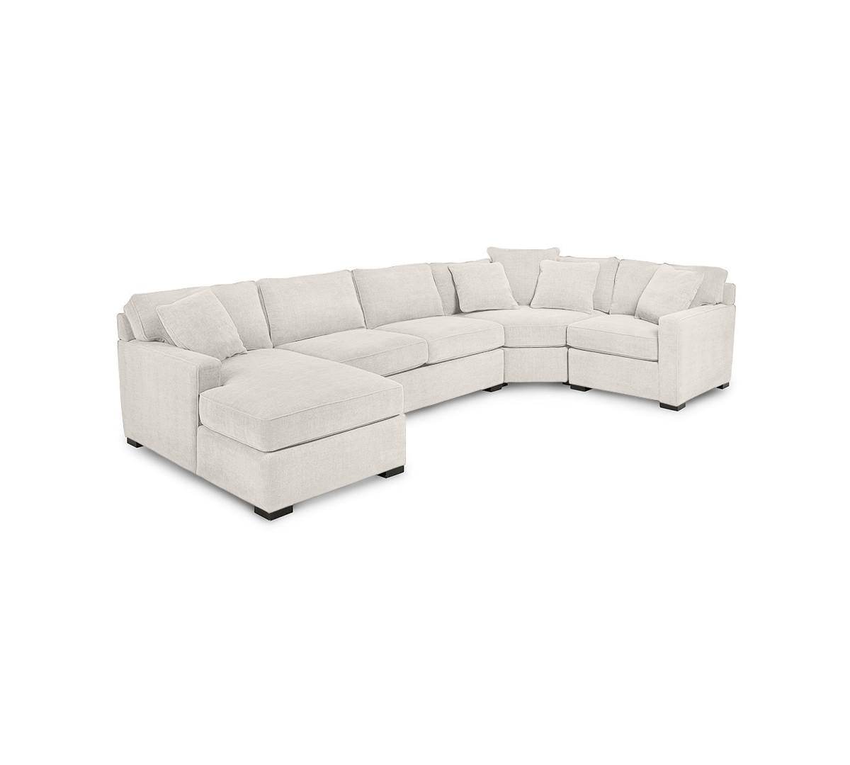 Click here for Radley 4-Pc. Fabric Chaise Sectional Sofa with Wed... prices