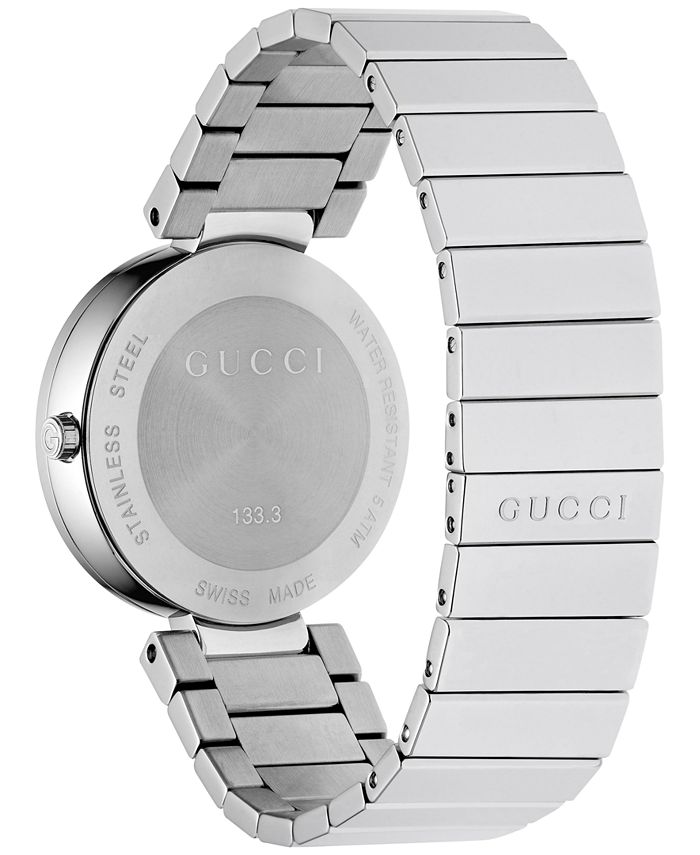 Gucci Unisex Swiss Interlocking Stainless Steel Bracelet Watch 37mm ...