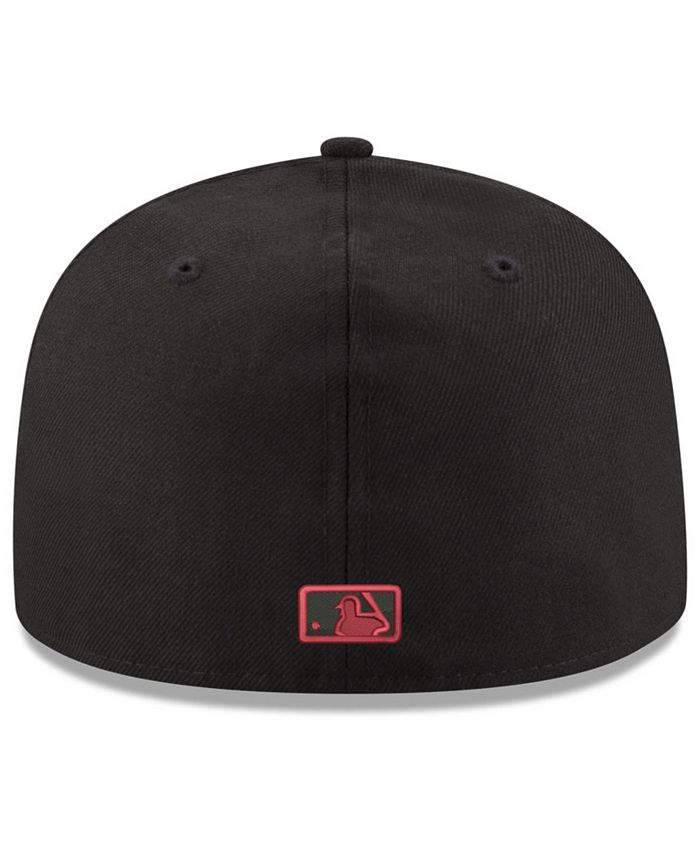 New Era Washington Nationals Black & Red 59FIFTY Fitted Cap - Macy's
