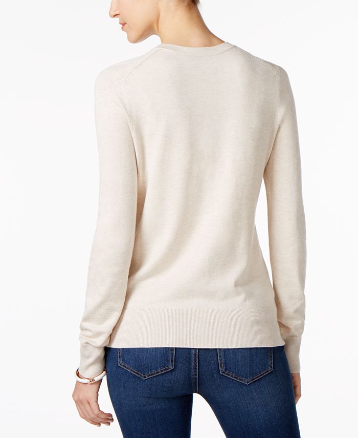 Charter Club Crew-Neck Cardigan, Created for Macy's - Macy's
