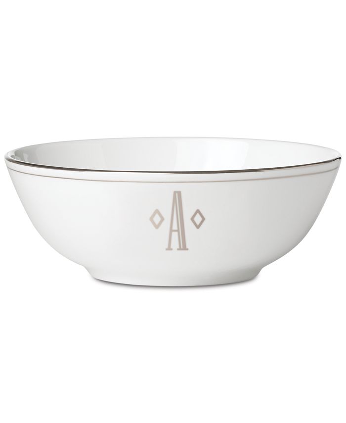 Lenox Federal Platinum Monogram Bowl Block Letters And Reviews Fine