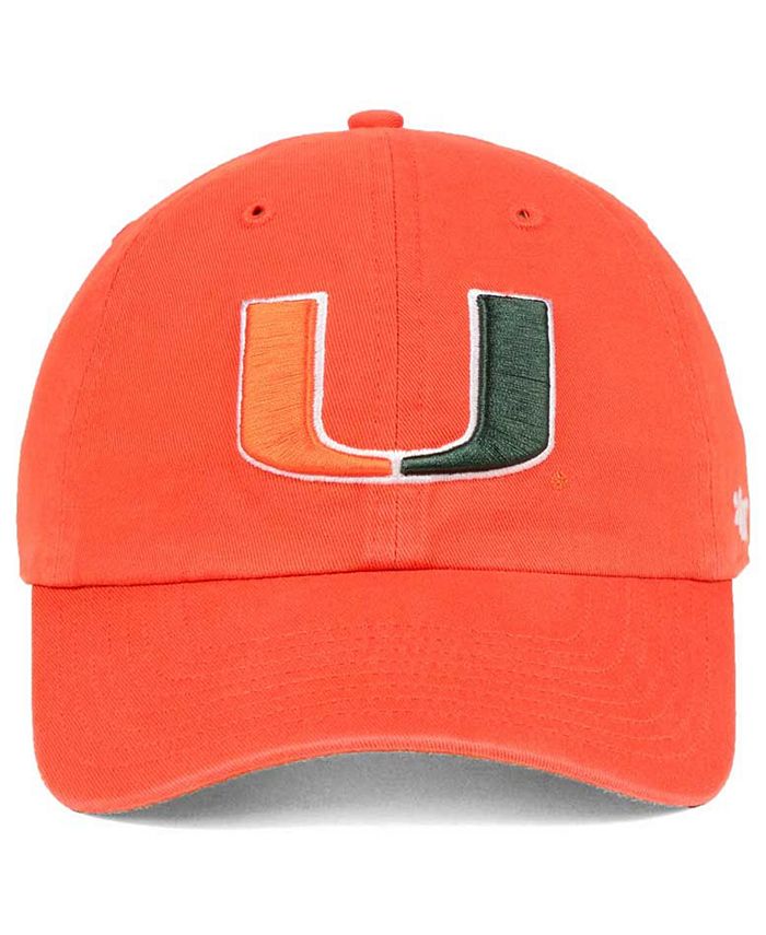 '47 Brand Miami Hurricanes CLEAN UP Cap - Macy's