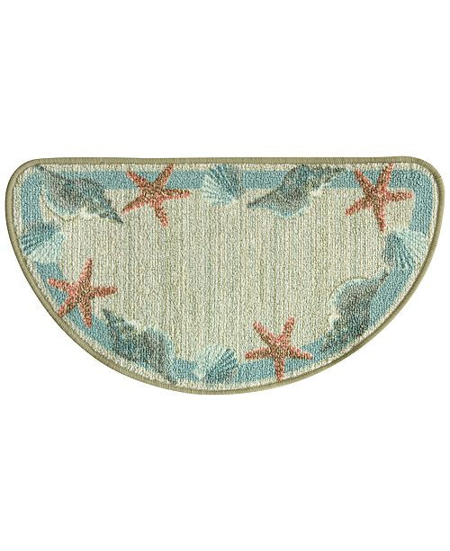 Bacova Star Shell Border 18" x 31.5" Berber Slice Accent Rug - Rugs ...