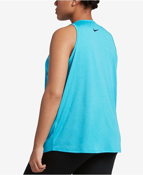 Nike Plus Size Dry Racerback Training Tank Top & Reviews - Tops - Plus ...
