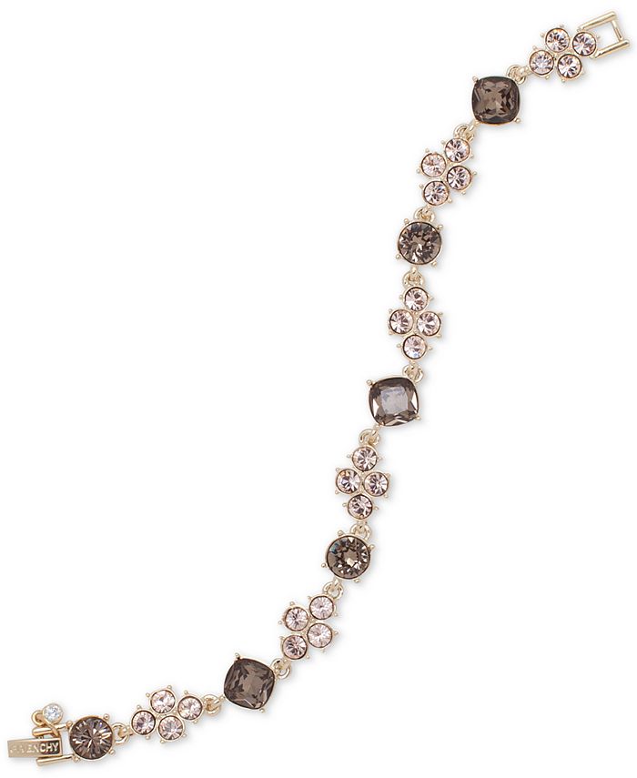 Givenchy Gold-Tone Colored Stone Flex Bracelet - Macy's