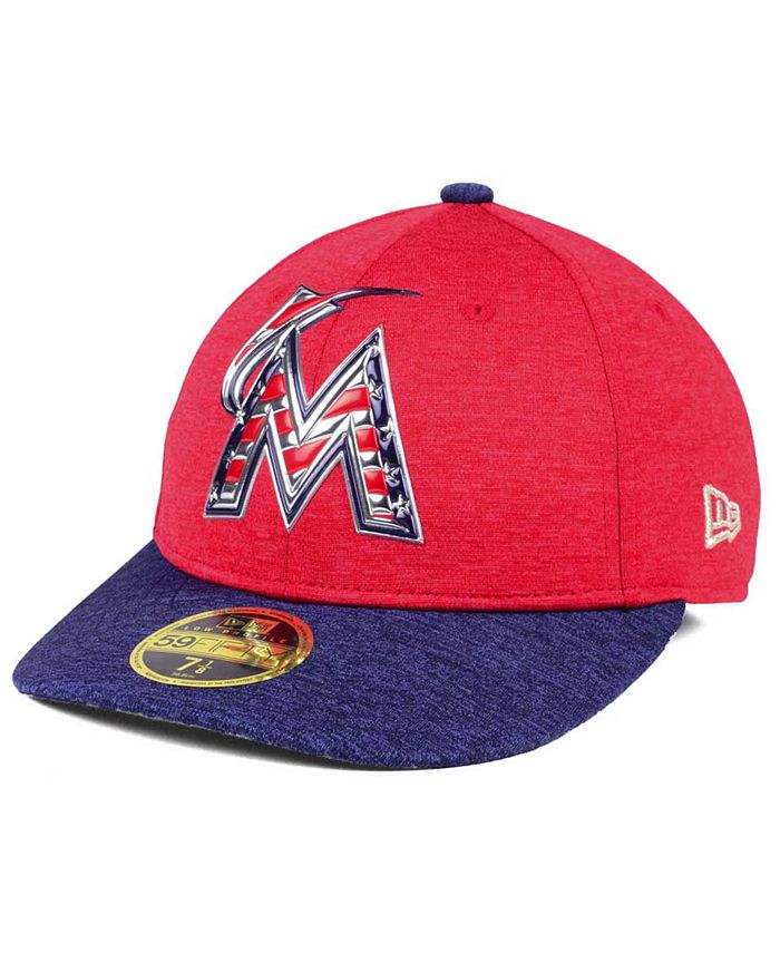 New Era Miami Marlins Low Profile Stars & Stripes 59FIFTY Cap - Macy's