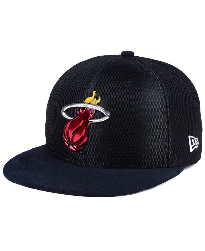 New Era Miami Heat On-Court Collection Draft 59FIFTY Fitted Cap - Macy's