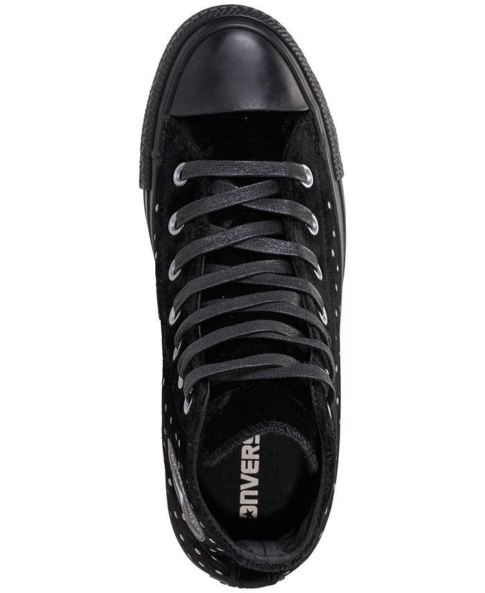 Converse Women's Chuck Taylor Hi Velvet Stud Casual Sneakers from ...