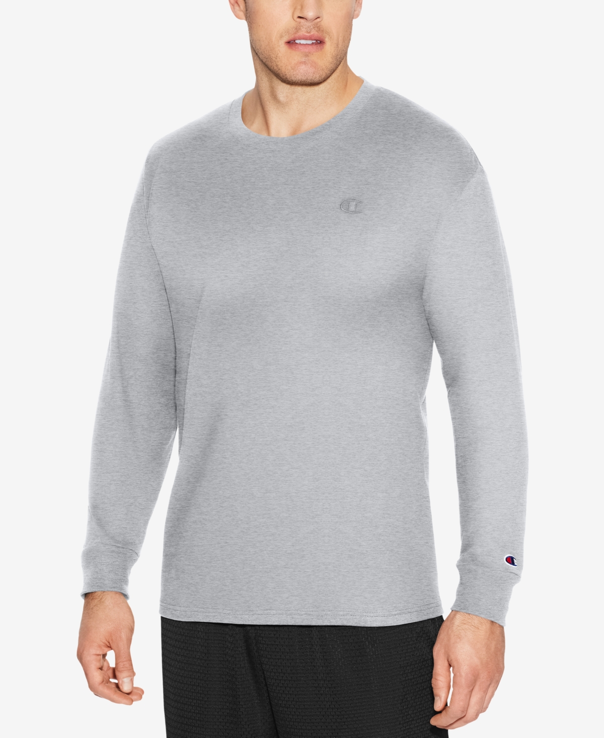 Click here for Champion Mens Long-Sleeve Jersey T-Shirt - Oxford... prices