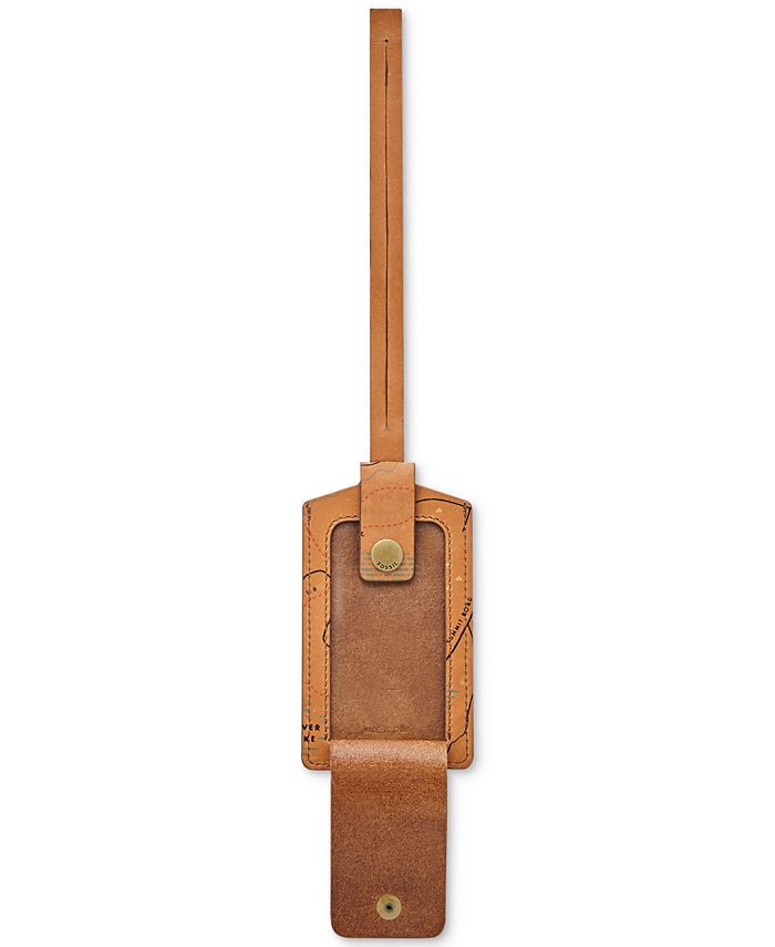 Fossil Men's Leather Luggage Tag - Macy's