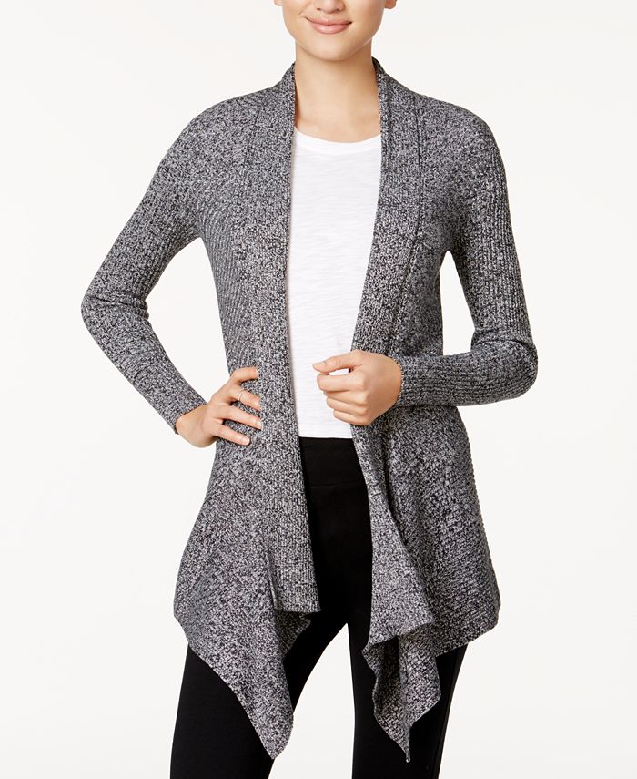 Bar III Open-Front Waterfall Cardigan, Created for Macy's - Macy's