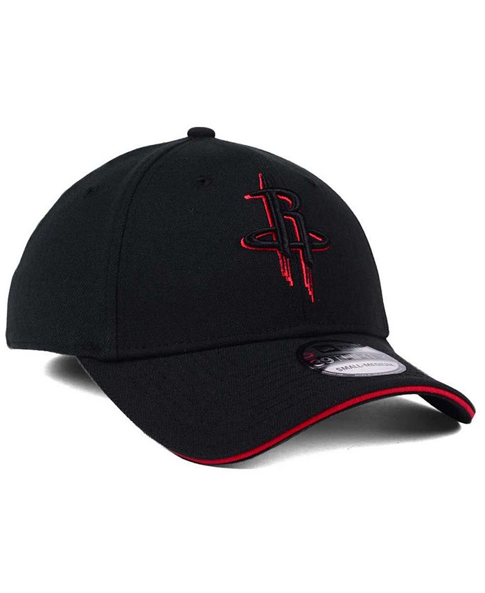 New Era Houston Rockets Black Pop 39THIRTY Cap - Macy's