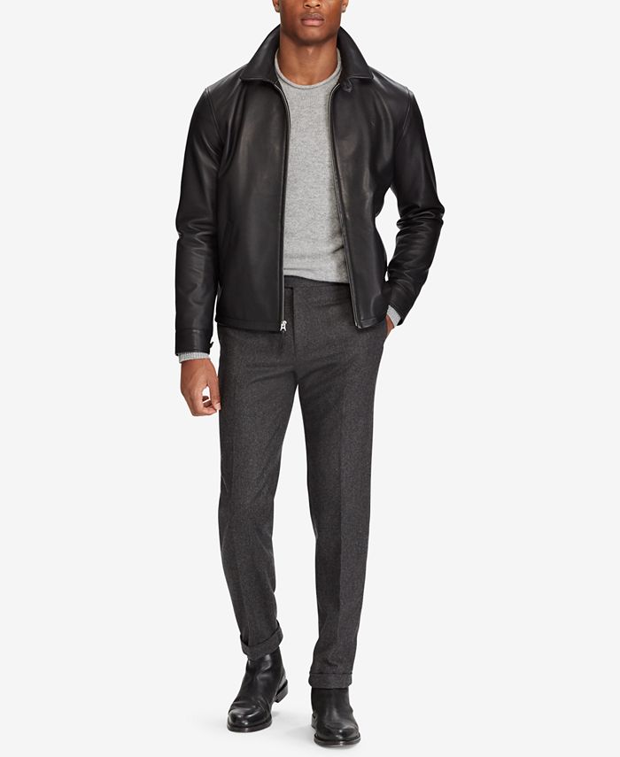 Polo Ralph Lauren Men's Leather Jacket - Macy's