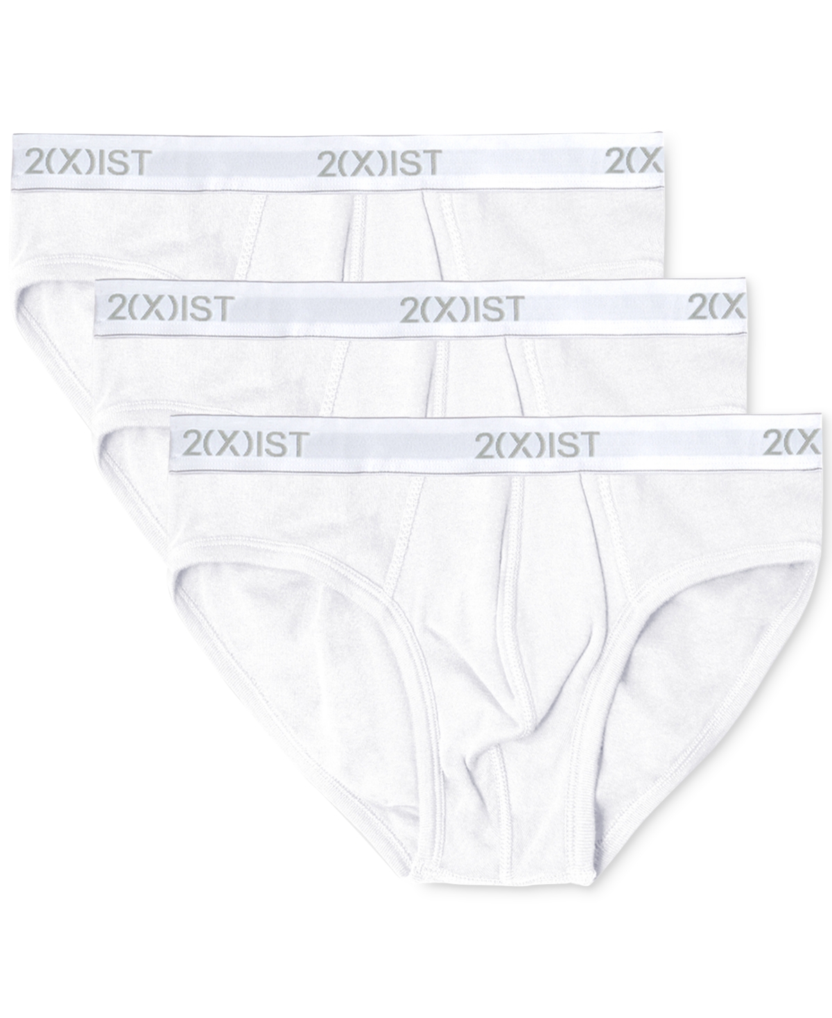Click here for 2(x)ist Mens Essential 3 Pack No Show Brief - Whit... prices