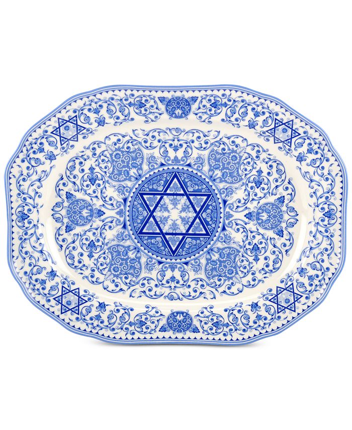 Spode Hanukkah Oval Platter - Macy's