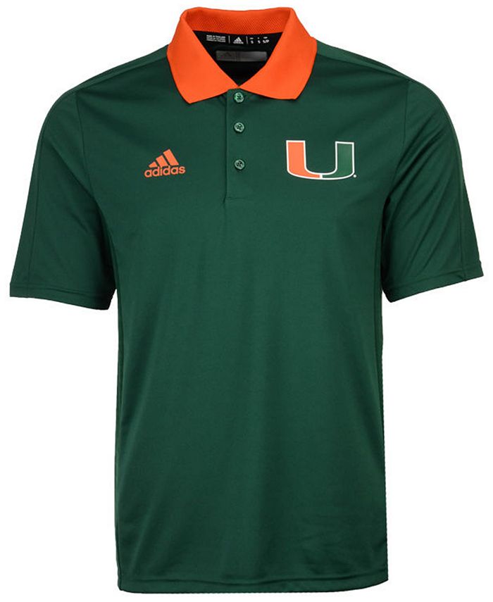 adidas Men's Miami Hurricanes 2017 Coaches Polo - Macy's