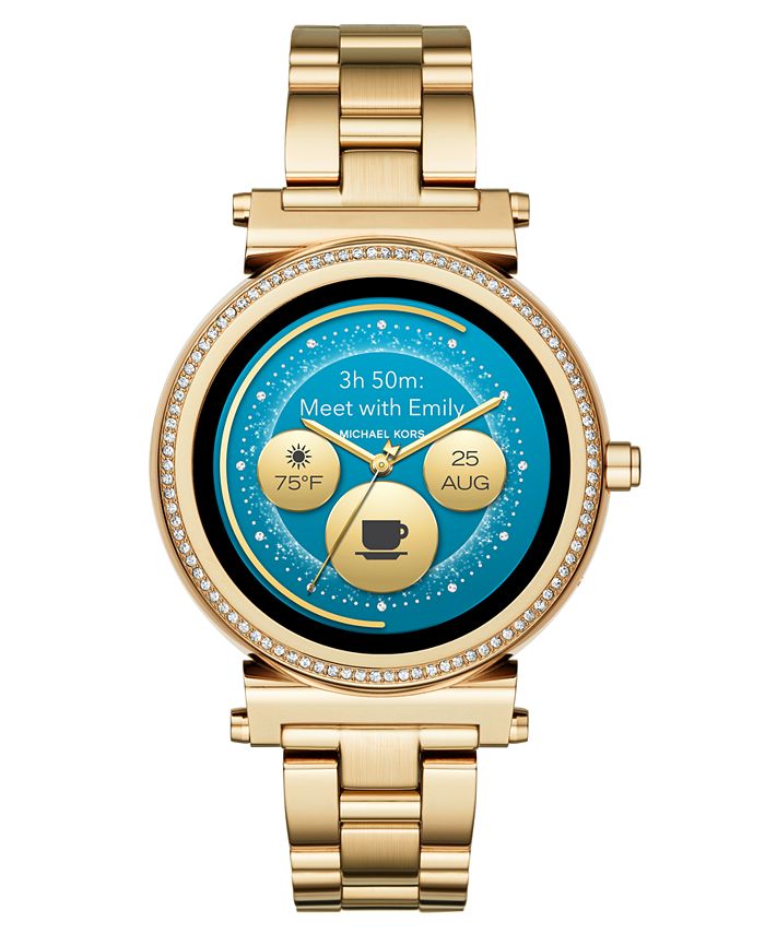 Michael Kors Access Women's Sofie Gold-Tone Stainless Steel Bracelet ...