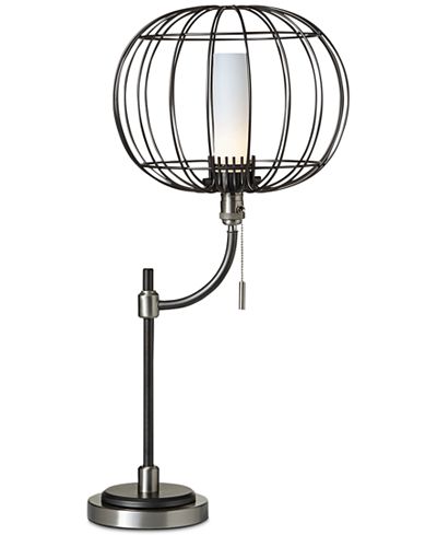 CLOSEOUT! Pacific Coast Aviary Wire Cage Table Lamp - Lighting & Lamps ...