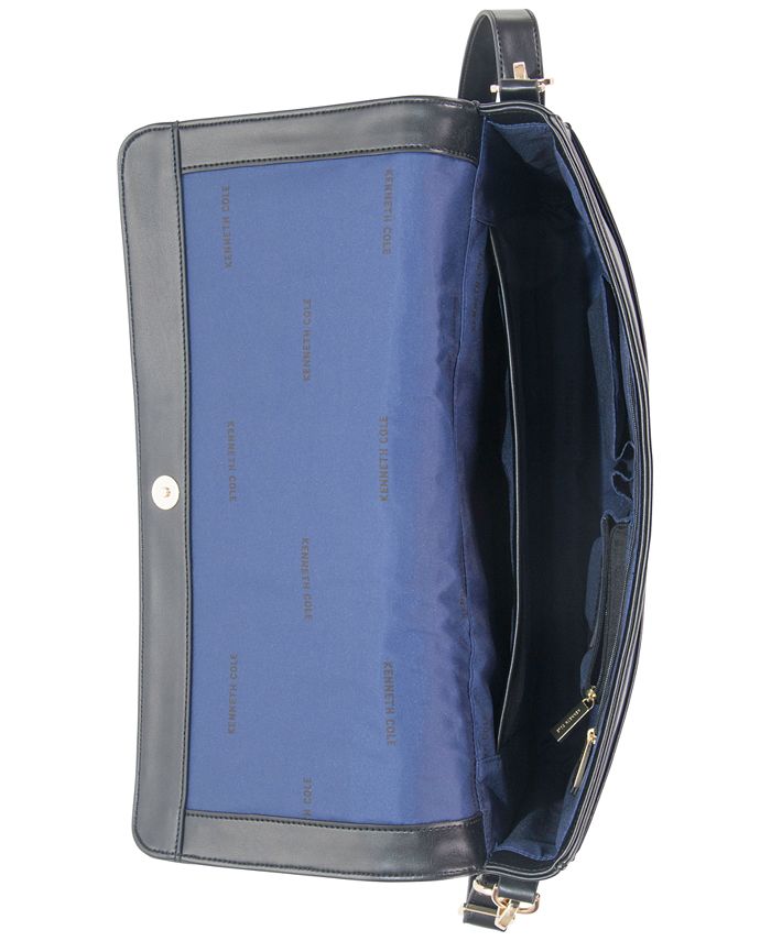 Kenneth Cole Reaction Bag-Two-Differ Faux-Leather Double Compartment ...