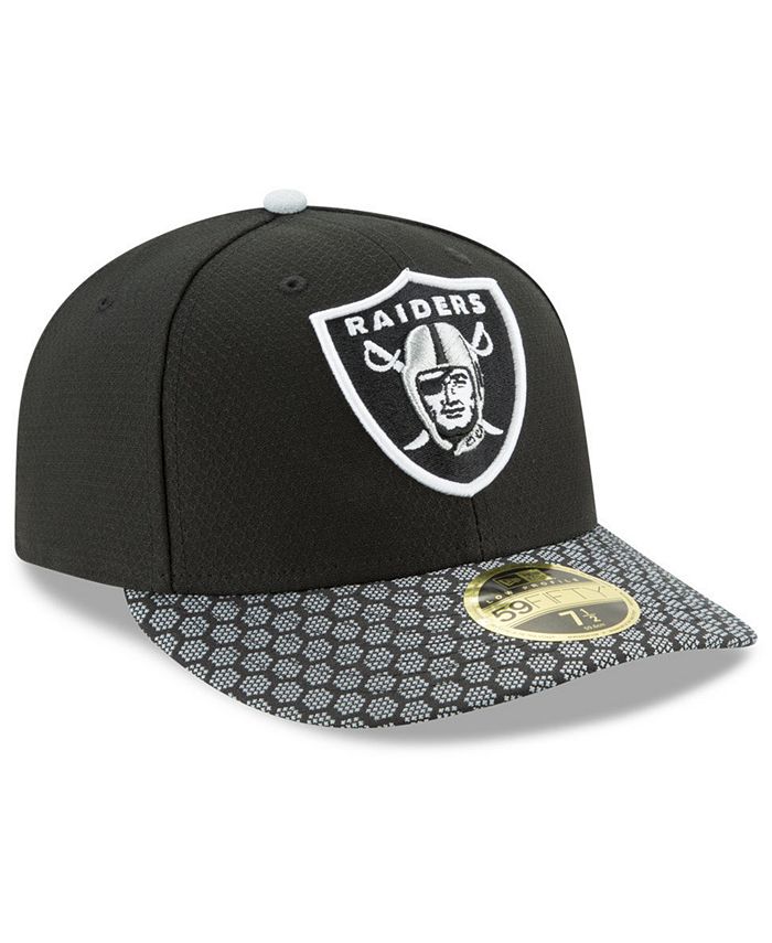 New Era Oakland Raiders Sideline Low Profile 59FIFTY Fitted Cap - Macy's
