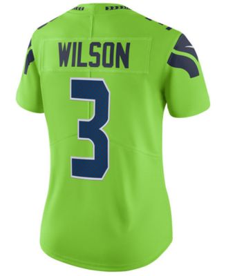 Nike Women's Russell Wilson Seattle Seahawks Color Rush Limited Jersey ...