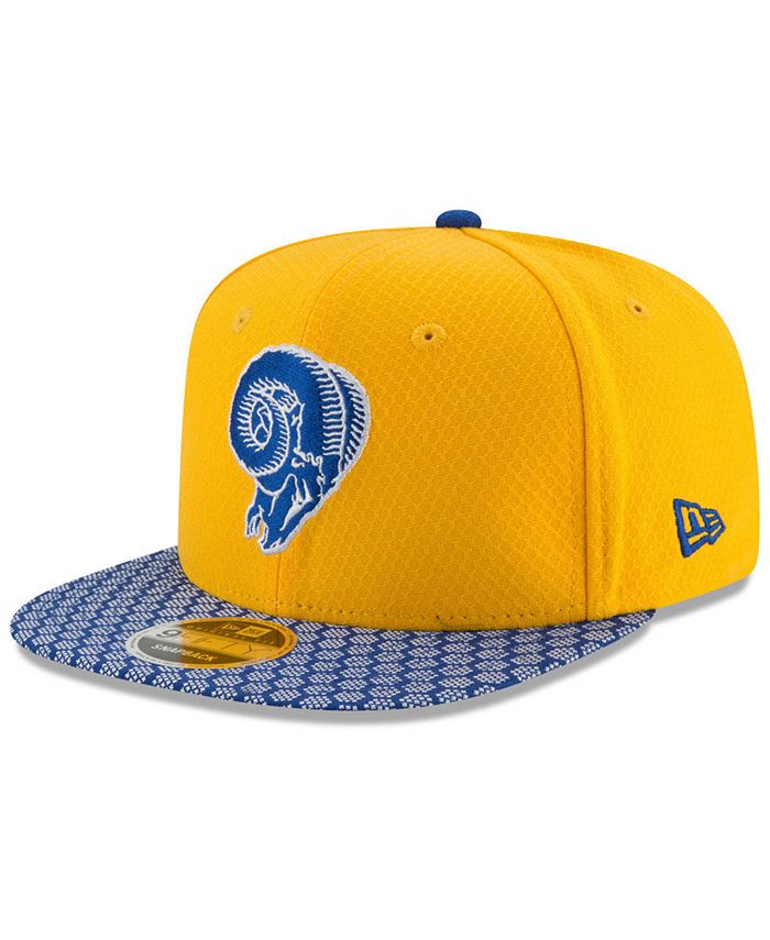 New Era Los Angeles Rams Sideline 9FIFTY Snapback Cap - Macy's