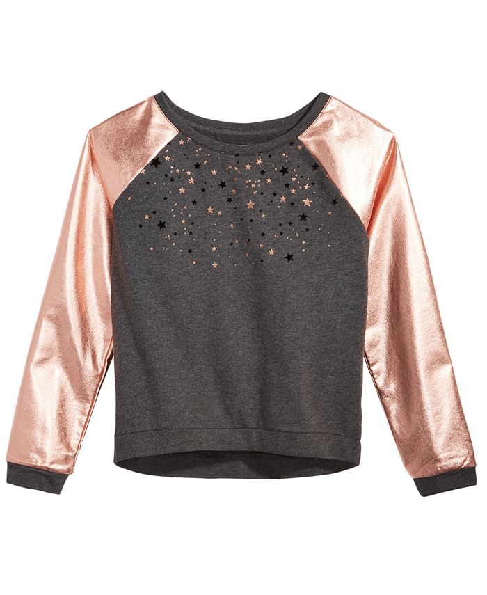 Epic Threads Glitter-Print Sweatshirt, Big Girls, Created for Macy's ...