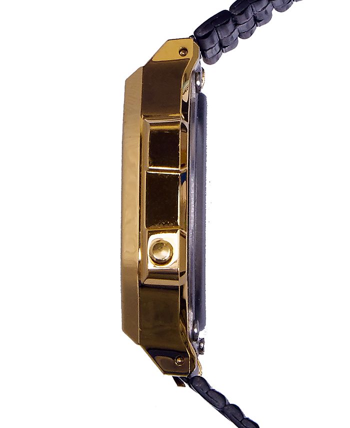 Casio Men's Digital Black Stainless Steel Bracelet Watch 36mm - Macy's