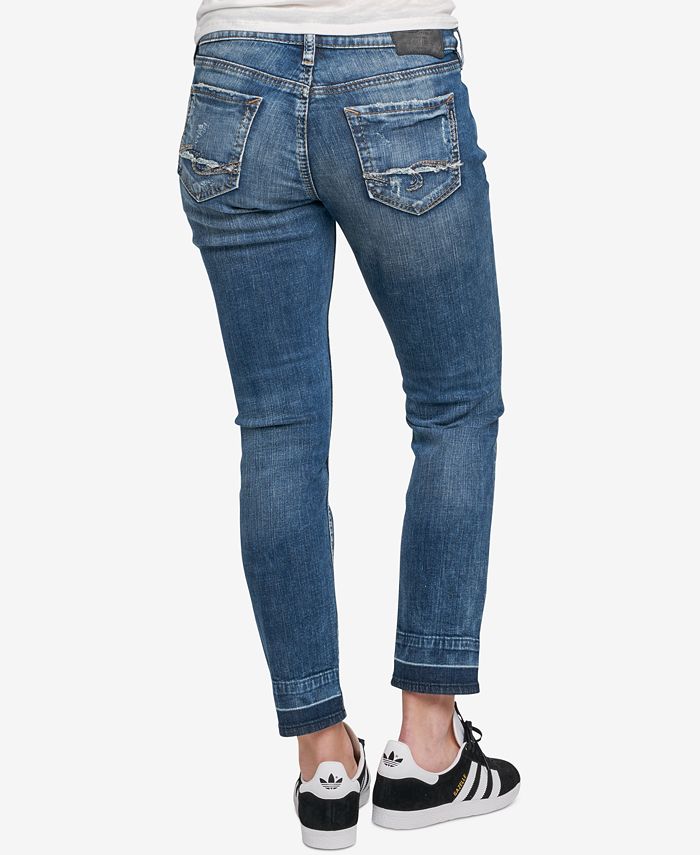 Silver Jeans Co. Ripped Boyfriend Jeans - Macy's