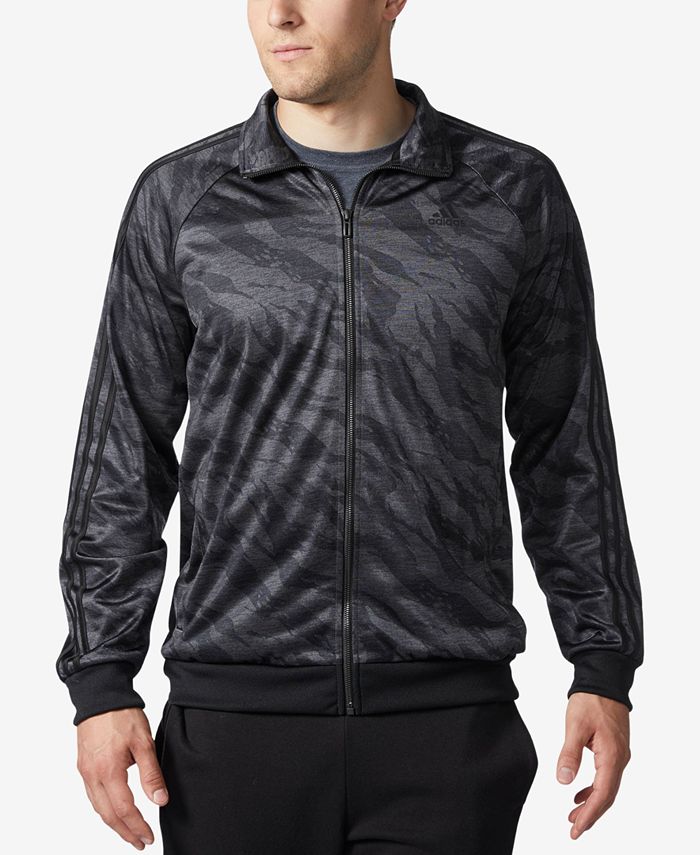 adidas Men's Printed Essentials Jacket - Macy's