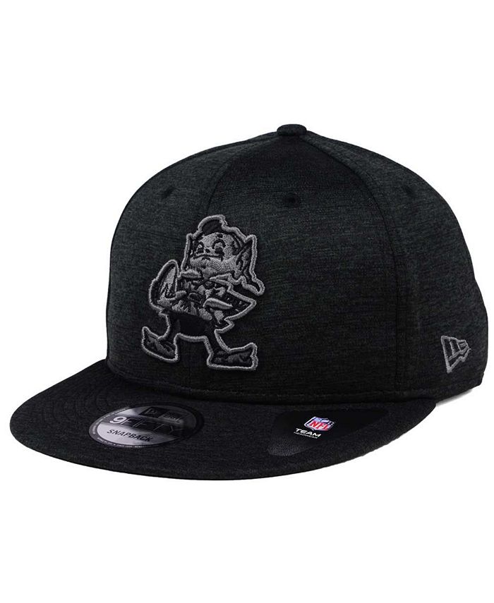 New Era Cleveland Browns Shadow Black Graph 9FIFTY Snapback Cap - Macy's
