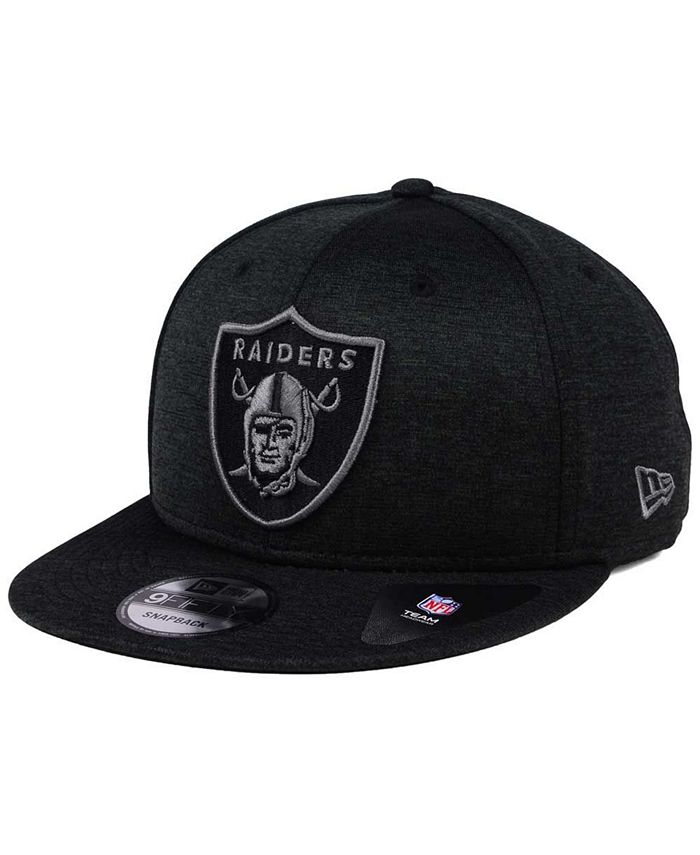 New Era Oakland Raiders Shadow Black Graph 9FIFTY Snapback Cap - Macy's