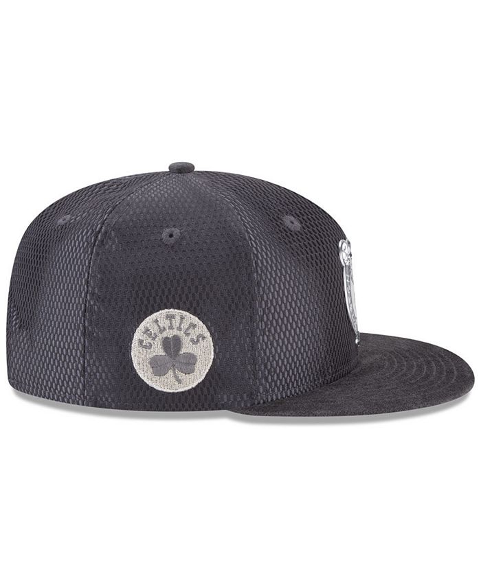 New Era Boston Celtics On-Court Graphite Collection 9FIFTY Snapback Cap ...