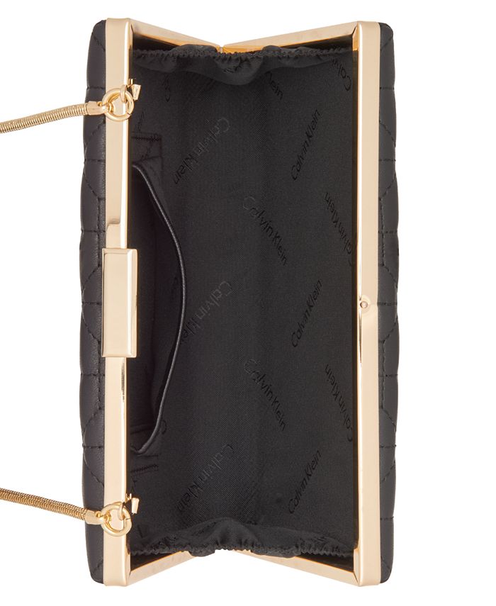 Calvin Klein Quilted Box Clutch - Macy's
