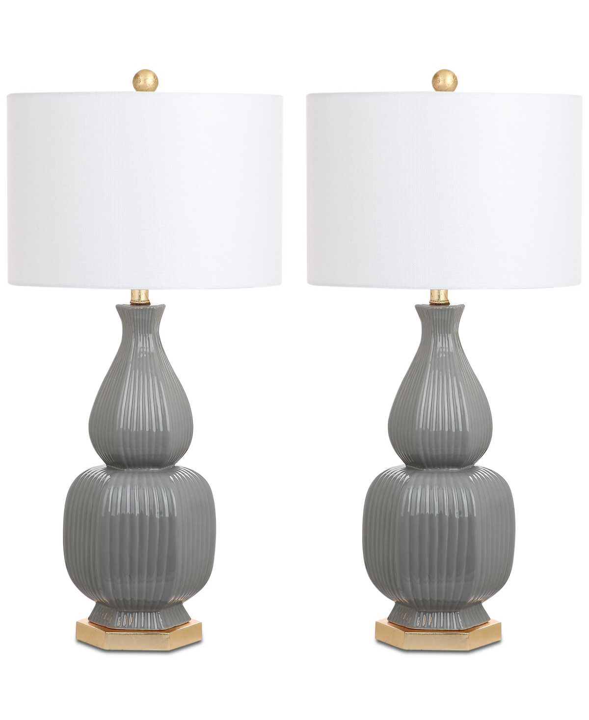 Click here for Safavieh Cleo Set of 2 Table Lamps - Grey prices