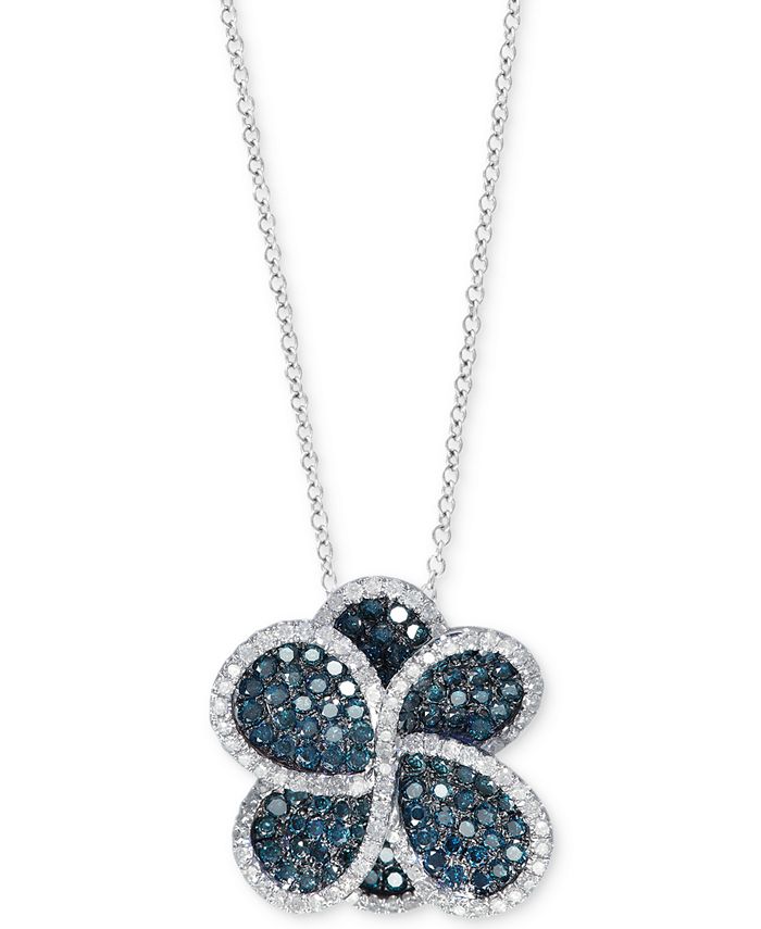 EFFY Collection EFFY® Diamond Pendant Necklace (1-1/2 ct. t.w.) in 14k ...
