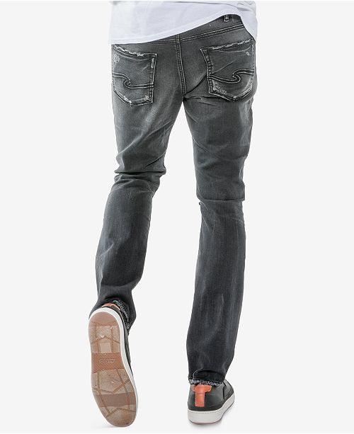 Silver Jeans Co. Men's Taavi Slim Fit Stretch Ripped Jeans - Jeans ...