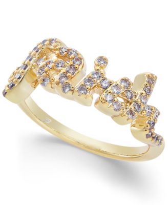 Joan Boyce Crystal Faith Ring - Macy's