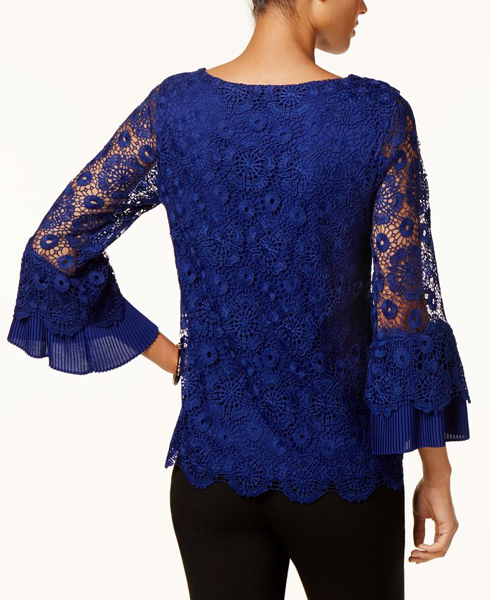 Charter Club Petite Lace Top, Created for Macy's - Macy's