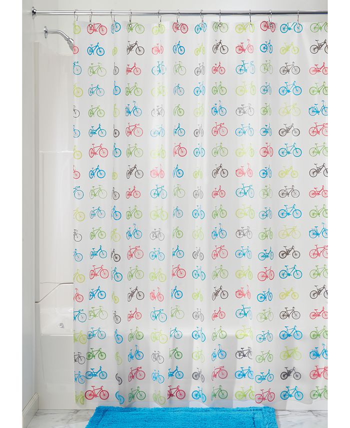 Interdesign Bikes 72" x 72" Shower Curtain - Macy's