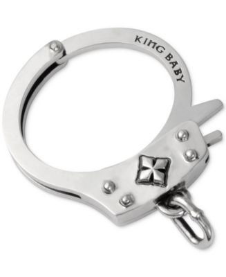 King Baby Men's Handcuff Bracelet in Sterling Silver - Macy's