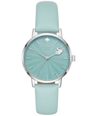 kate spade new york Women's Metro Blue Leather Strap Watch 34mm KSW1409 ...
