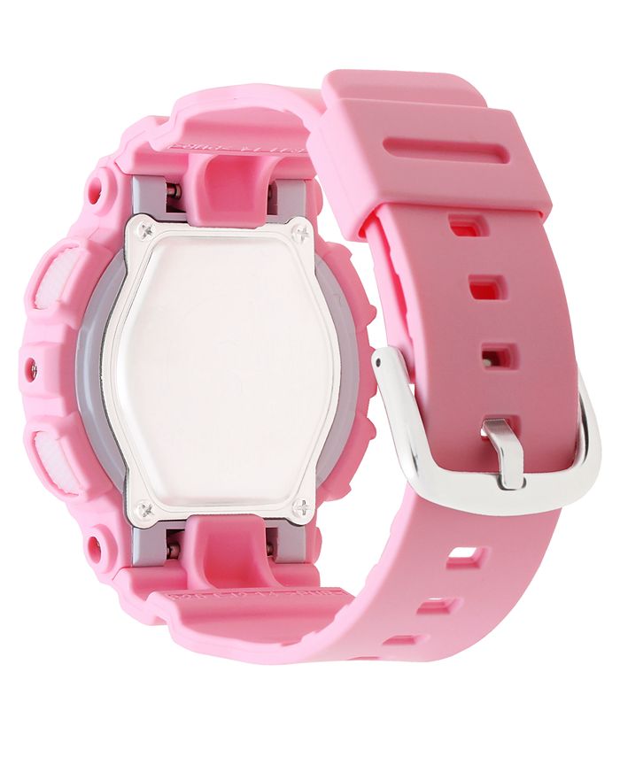 Baby-G Women's Analog-Digital Pink Resin Strap Watch 44mm - Macy's