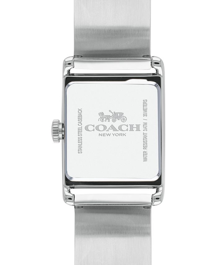COACH Women's Renwick Stainless Steel Bangle Bracelet Watch 25x35mm ...