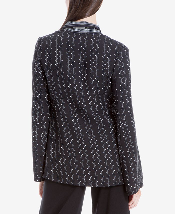 Max Studio London Printed Long-Sleeve Blazer, Created For Macy's - Macy's