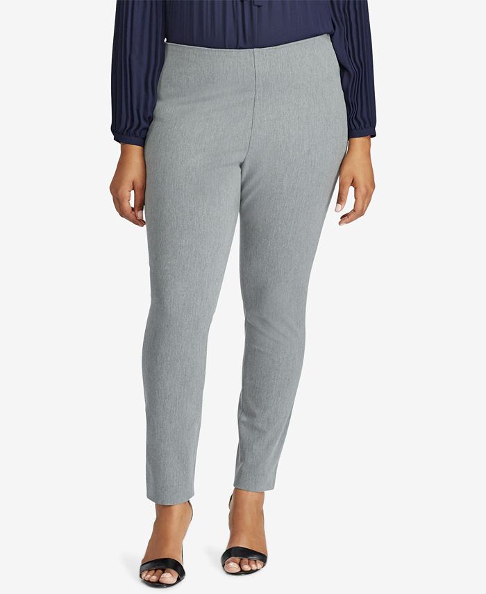 Lauren Ralph Lauren Plus Size Skinny-Fit Pants - Macy's