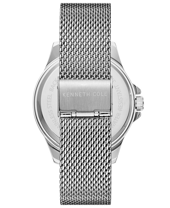 Kenneth Cole New York Men's Stainless Steel Mesh Bracelet Watch 42mm ...
