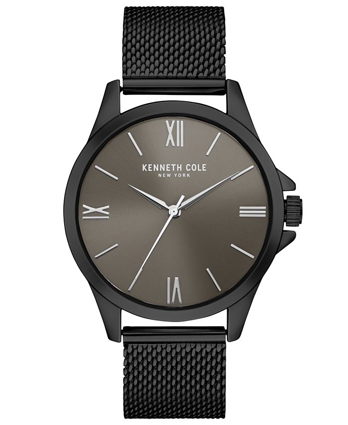Kenneth Cole New York Men's Gunmetal Stainless Steel Mesh Bracelet ...