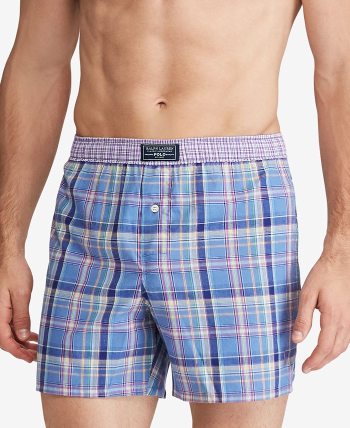 Polo Ralph Lauren Men's Plaid Boxers & Reviews - Underwear & Socks ...